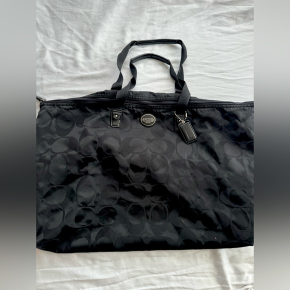 Coach | Bags | Coach Large Black Getaway Packable Travel Weekender Tote ...